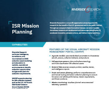 ISR Mission Planning (flyer)